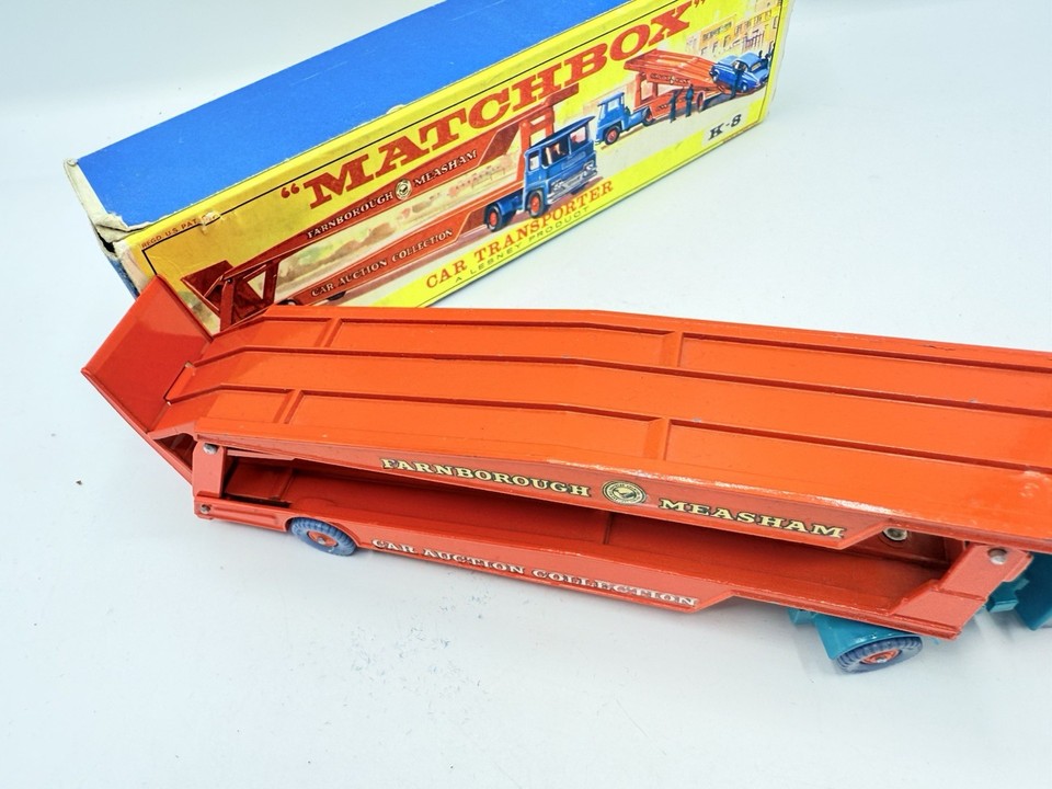 Matchbox Lesney King Size K-8 Guy Warrior Car Transporter & Original ...
