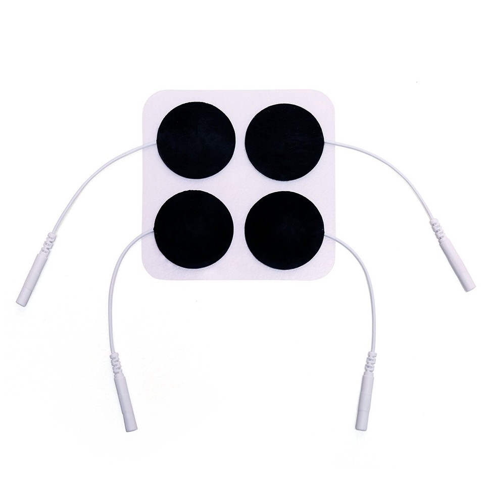 40 Round TENS Unit Electrode Pads Premium Adhesive Gel for EMS Muscle ...