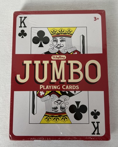 Jumbo Playing Cards by Schylling 8x11 Inches 52 Cards Plus 2 Jokers ...