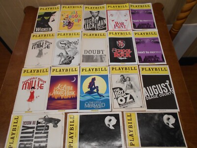 Lot Of 45 Popular Broadway Musical & Theatre Playbills Programs | eBay