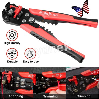 Professional Automatic Wire Striper Cutter Stripper Crimper Pliers ...