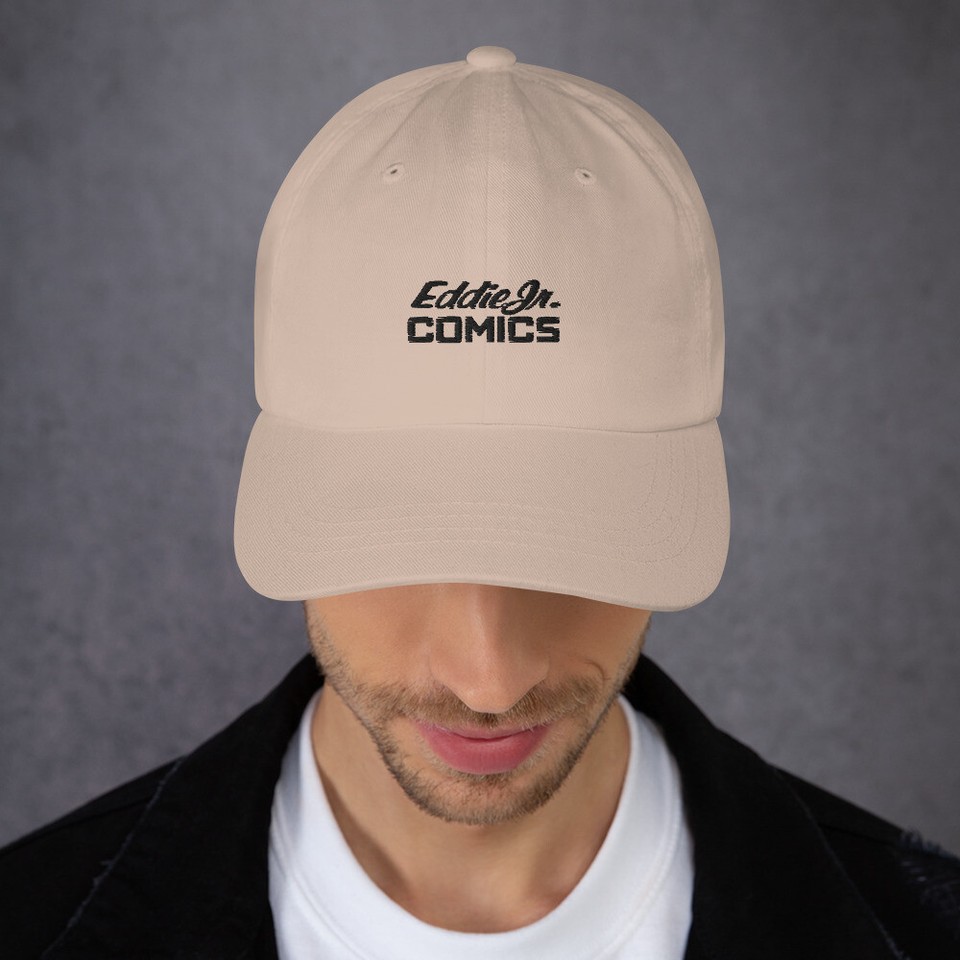 EddieJrComics Dad Hat Black Logo | eBay