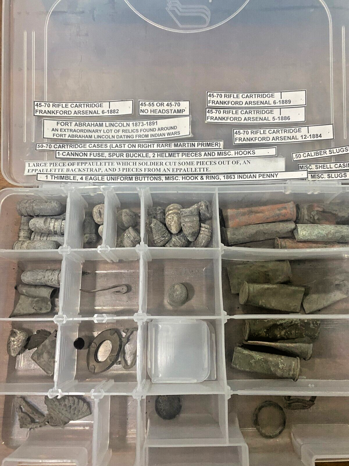 EXTRAORDINARY Lot of Indian War Relics FORT ABRAHAM lot of 90! 1873 ...
