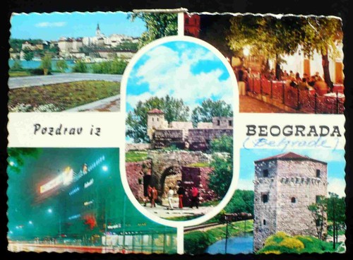 1970s 4x6 Postcard with 5 Color Scenes Belgrade Beograda Jugoslavia ...