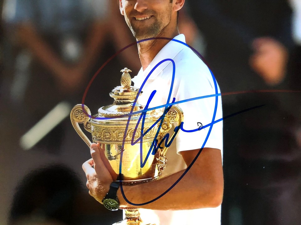 NOVAK DJOKOVIC Tennis, Hand Signed, Autographed 8x10 Color Photo ...