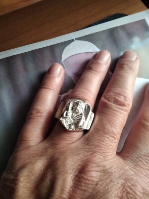 POPE FRANCIS St. Peter's Fisherman ring sterling silver 925-artisan ...