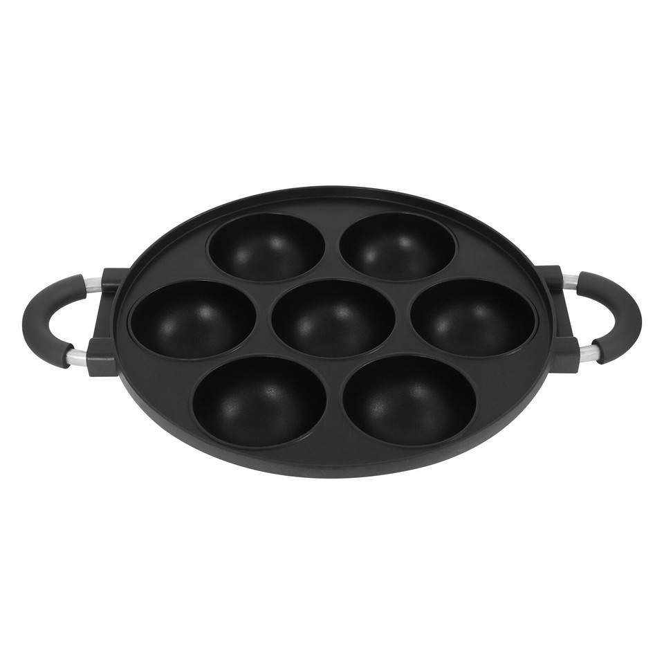 7 Hole Cooking Cake Pan Cast Iron Omelette Pan Non-Stick Cooking Pot ...