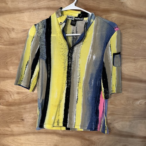 Jamie Sadock Women's XS Golf Pickle ball Polo Shirt Multi colored ...