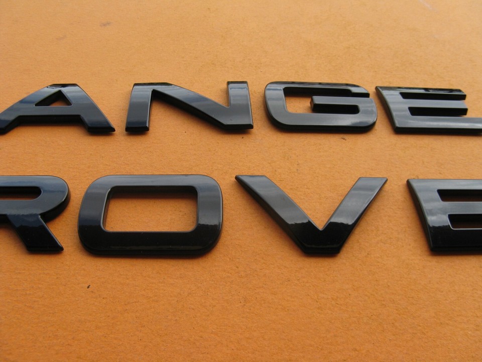 LAND ROVER RANGE ROVER EMBLEM LOGO BADGE SIGN SYMBOL NAME USED BLACK ...