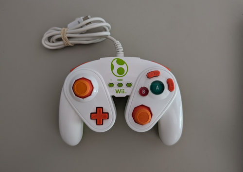 PDP Wii Wii U Wired Fight Pad Classic Controller GameCube Layout Yoshi ...