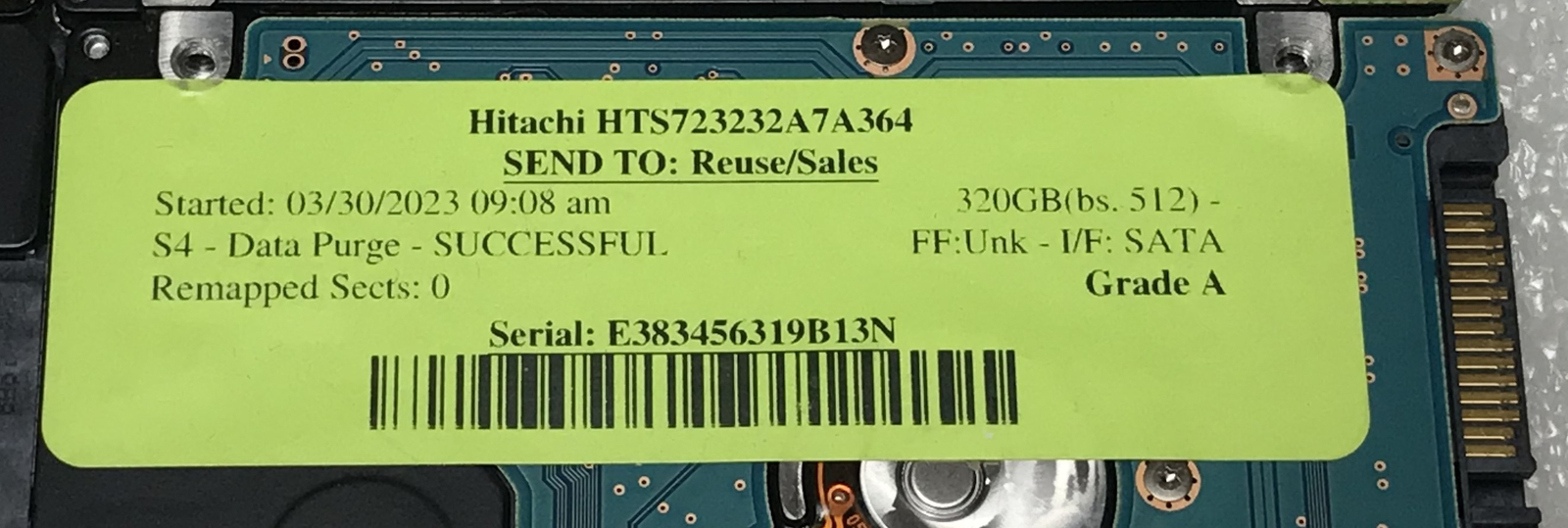 Lot of 10 Hitachi Mixed Models 320GB 2.5" SATA Internal Hard Disk ...