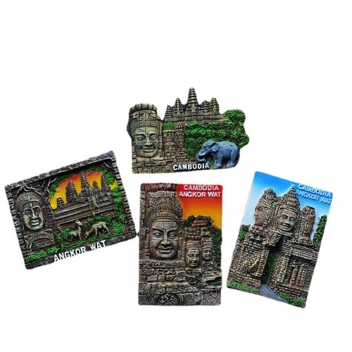 Southeast Asia Fridge Magnets Cambodia Vietnam Angkor Wat Khmer Smile ...