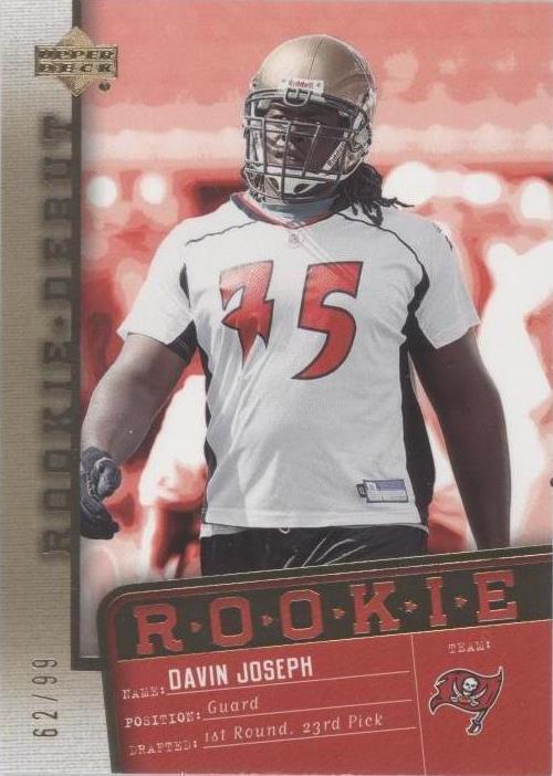 2006 Upper Deck Rookie Debut - Davin Joseph #189 Gold /99 (RC) for sale ...