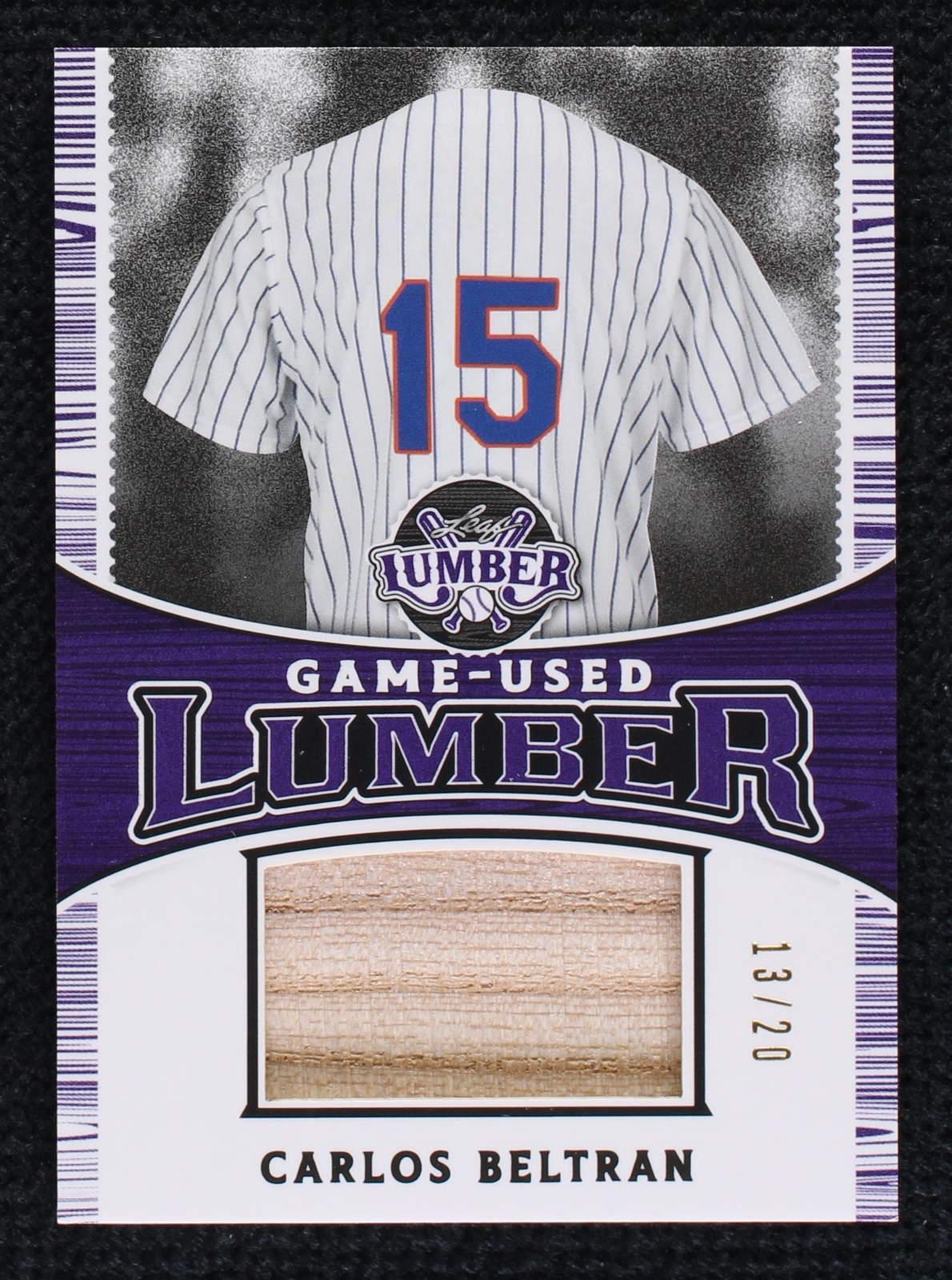 2024 Leaf Lumber - Game Used Lumber Relics Purple #GUL-16 Carlos ...
