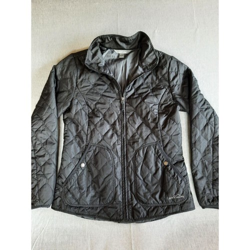 Eddie Bauer Women Medium Lightweight Full Zip-Up Puffer Jacket Black ...
