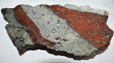 Red Cinnabar, Silvery Stone Phyllite 1800s Ore Knob Copper Mine North ...