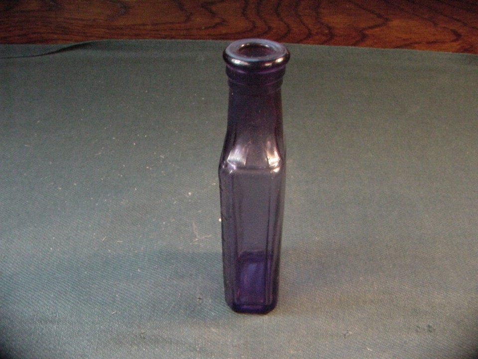 Luter's Pharmacy JacksonTenn Embossed Drug Store Druggist Purple Glass ...