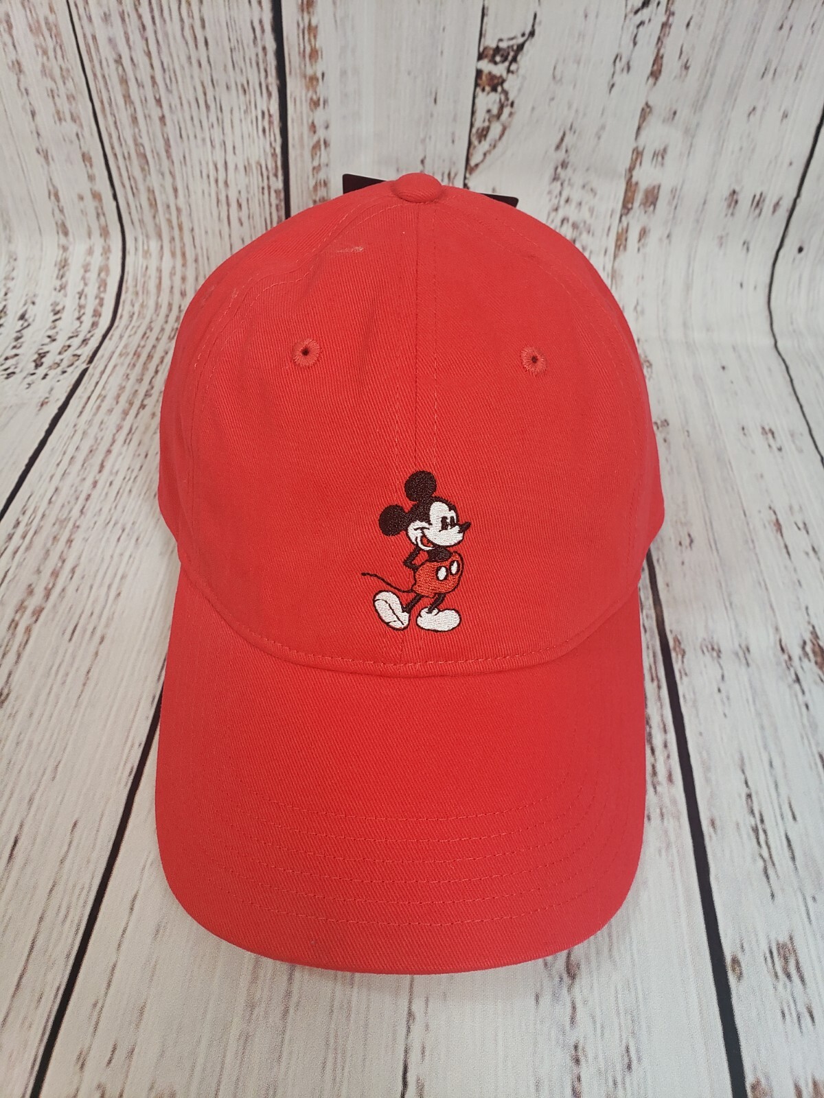 NWT Disney Mickey Mouse Red Adjustable Strapback Baseball Cap Dads Hat ...