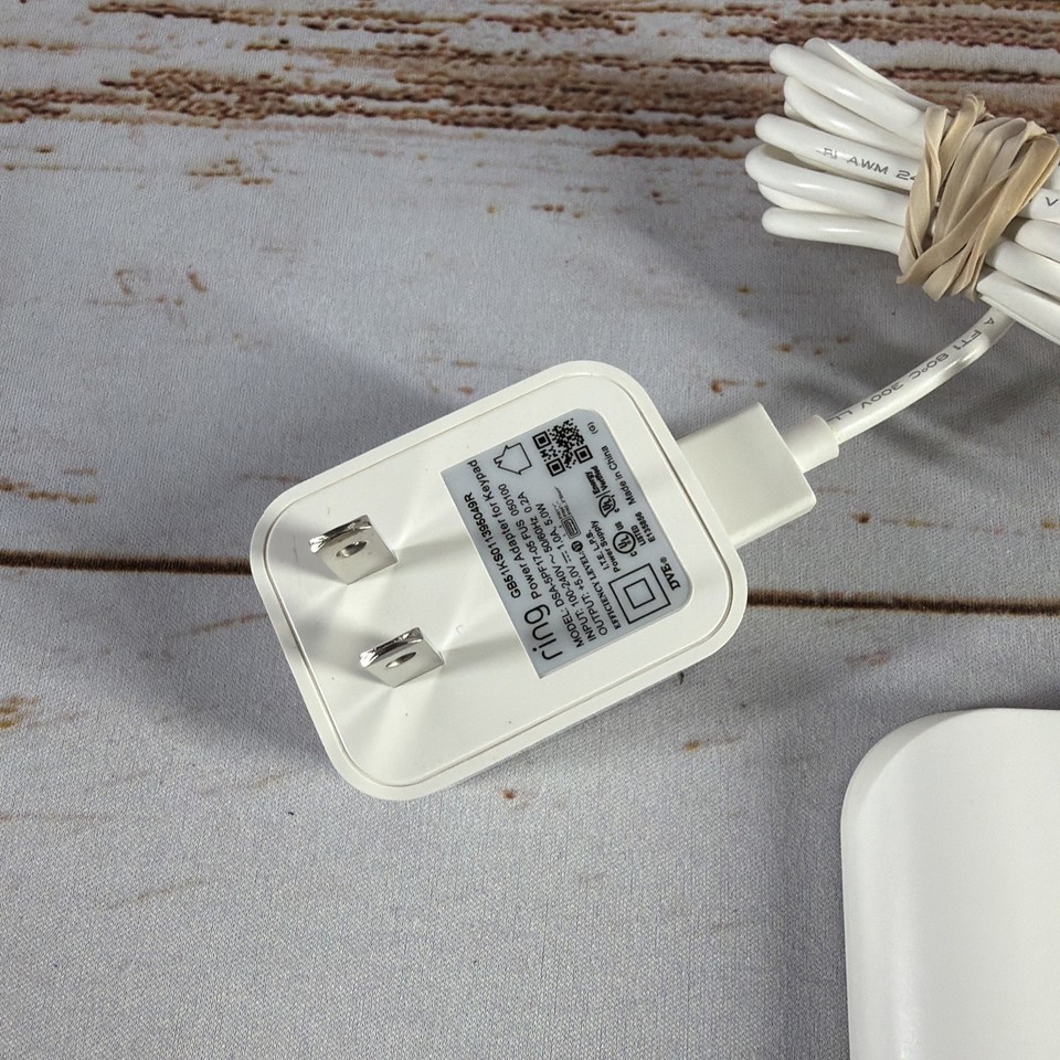 Ring Alarm Keypad (2nd Gen) Model 5AT2S7 Z-Wave Plus w/ Power Adapter ...