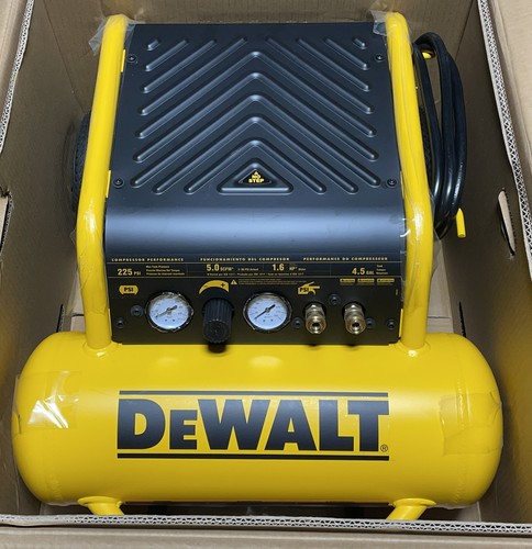 Dewalt D55146 Heavy Duty 200PSI 4.5 Gallon Wheeled Compressor New Open ...
