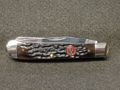 Case XX 2005 Knife 6254 SS Ruger Trapper Black Bone with original box ...