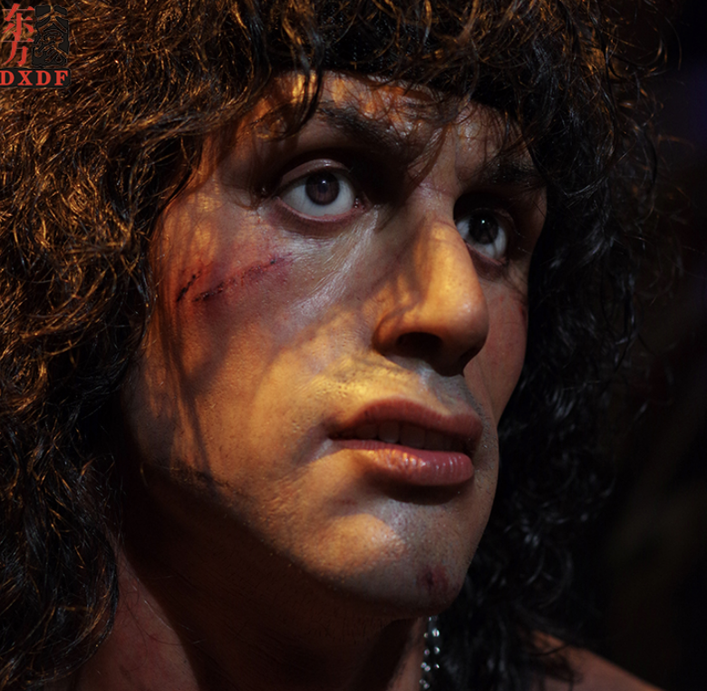Life Size Sylvester Stallone Rambo Wax Statue Realistic Prop Display ...