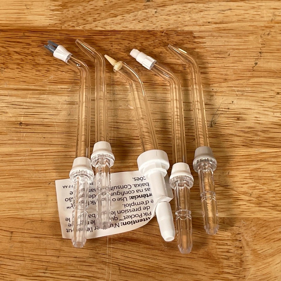 Genuine Waterpik Plaque Seeker Oral Care Multiple Water Flosser Tips 5 ...