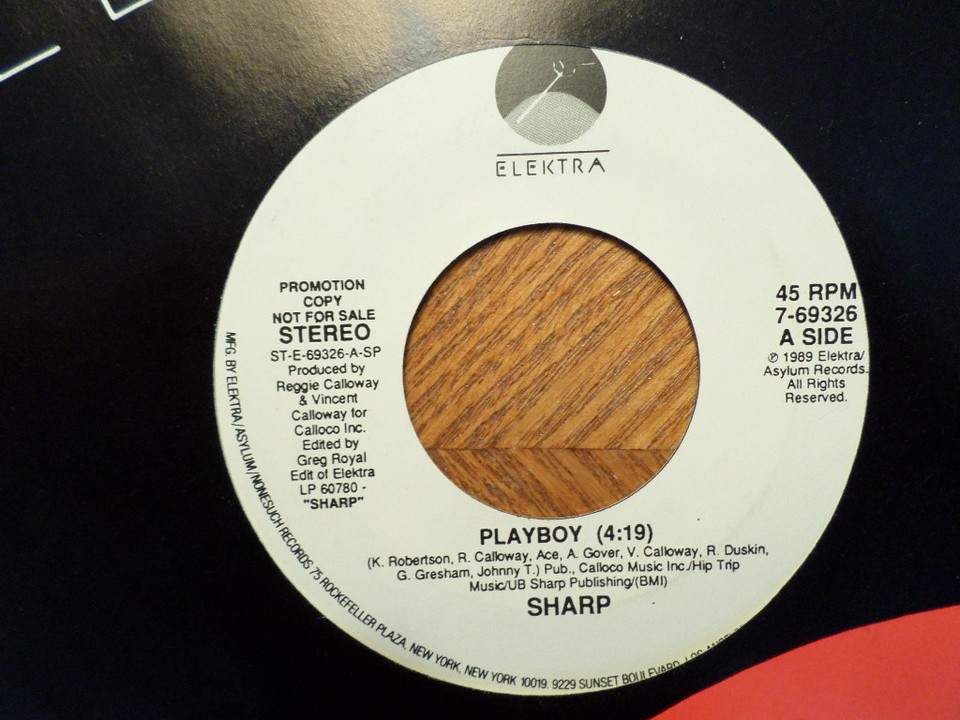 PROMO 7" ELEKTRA 45 RECORD/SHARP/ PLAYBOY/1989 NR MINT VINYL | eBay