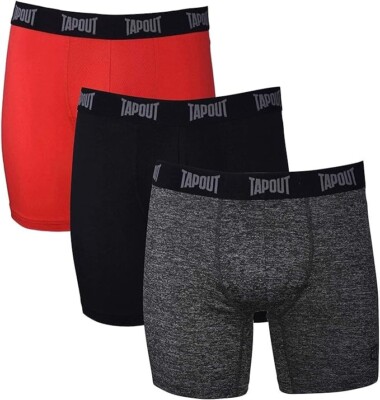 TAPOUT Mens Performance Boxer Briefs - 3-Pack Stretch Performance | eBay