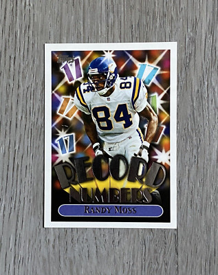 1999 NFL Topps 'Record Numbers' | Randy Moss | #RN1 | Minnesota Vikings ...