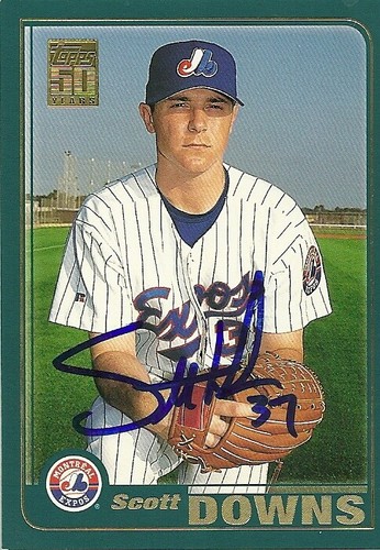 2001 Topps SCOTT DOWNS Signed Card AUTOGRAPH EXPOS CUBS | eBay