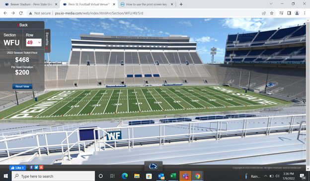 4 Tickets Penn State vs Maryland Nov 30 35 yard line w parking lot 12 ...