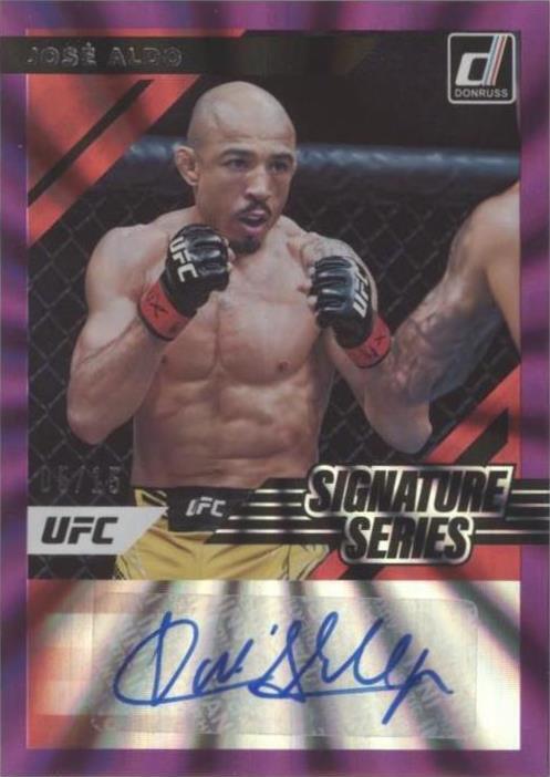 2022 Donruss UFC - Signature Series Jose Aldo #SS-JAD Holo Purple Laser ...