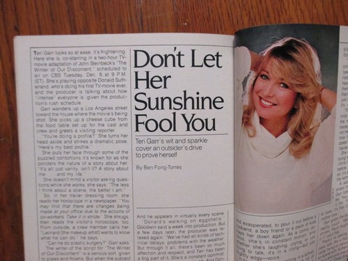 December 3, 1983 TV Guide(TERI GARR/JAMES BROLIN/BARBARA WALTERS/JOHNNY ...