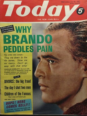 TODAY - The New John Bull Weekly UK Magazine July 22 1961 Marlon Brando ...