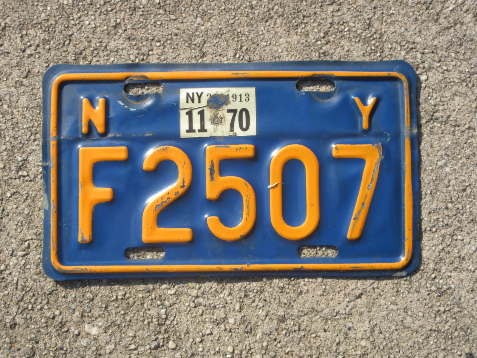 1970 New York Motorcycle License Plate NY Motor Cycle Harley Indian ...