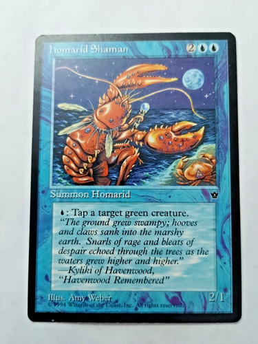 MTG Homarid Shaman Fallen Empires 20 Regular Rare - Uncirculated | eBay