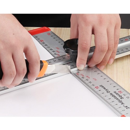 60CM High Precision Angle Ruler Woodworking Scribe Drawing Marking ...