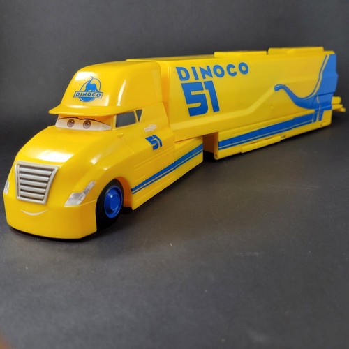 Disney Pixar Cars Cruz Ramirez #51 Dinoco Transporter Hauler Semi Truck ...