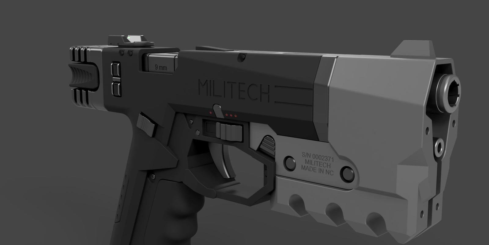 CyberPunk 2077 Militech Pistol Cosplay Prop edgerunners | eBay UK