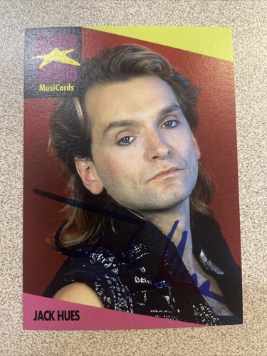 Jack Hues Autographed Custom Card Everybody Have Fun Tonight Wang Chung ...