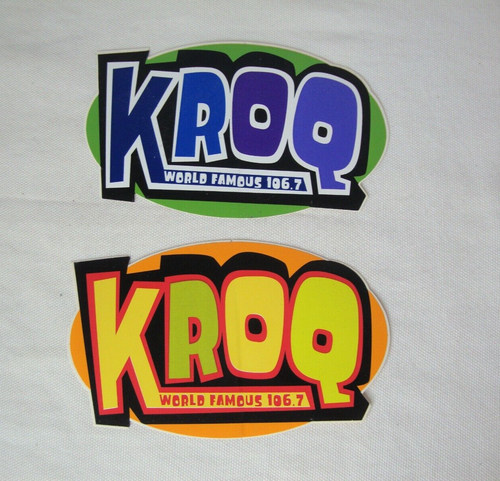Vintage 1999 World Famous KROQ 106.7 Bumper Stickers Authentic Kevin ...