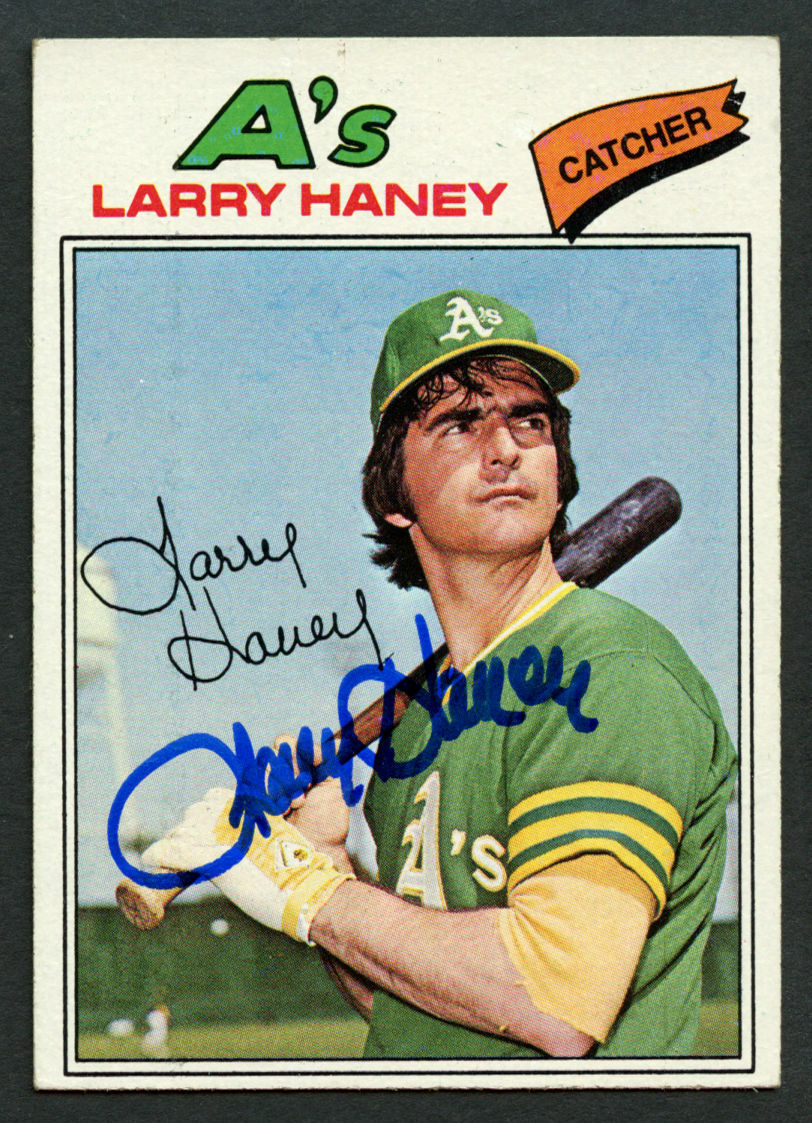 Larry Haney #12 signed autograph auto 1977 Topps Baseball Trading Card ...