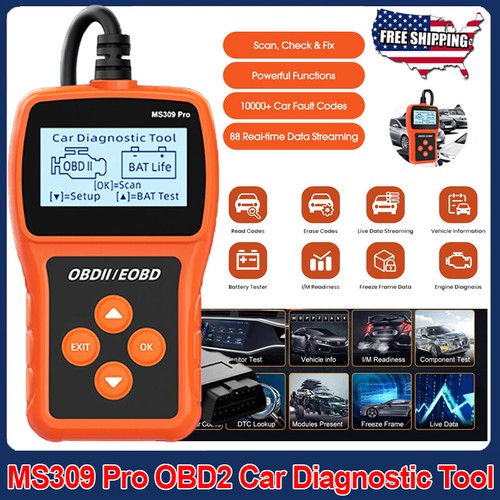 Automotive OBD2 Scanner EOBD Code Reader Car Diagnostic Tool Check ...