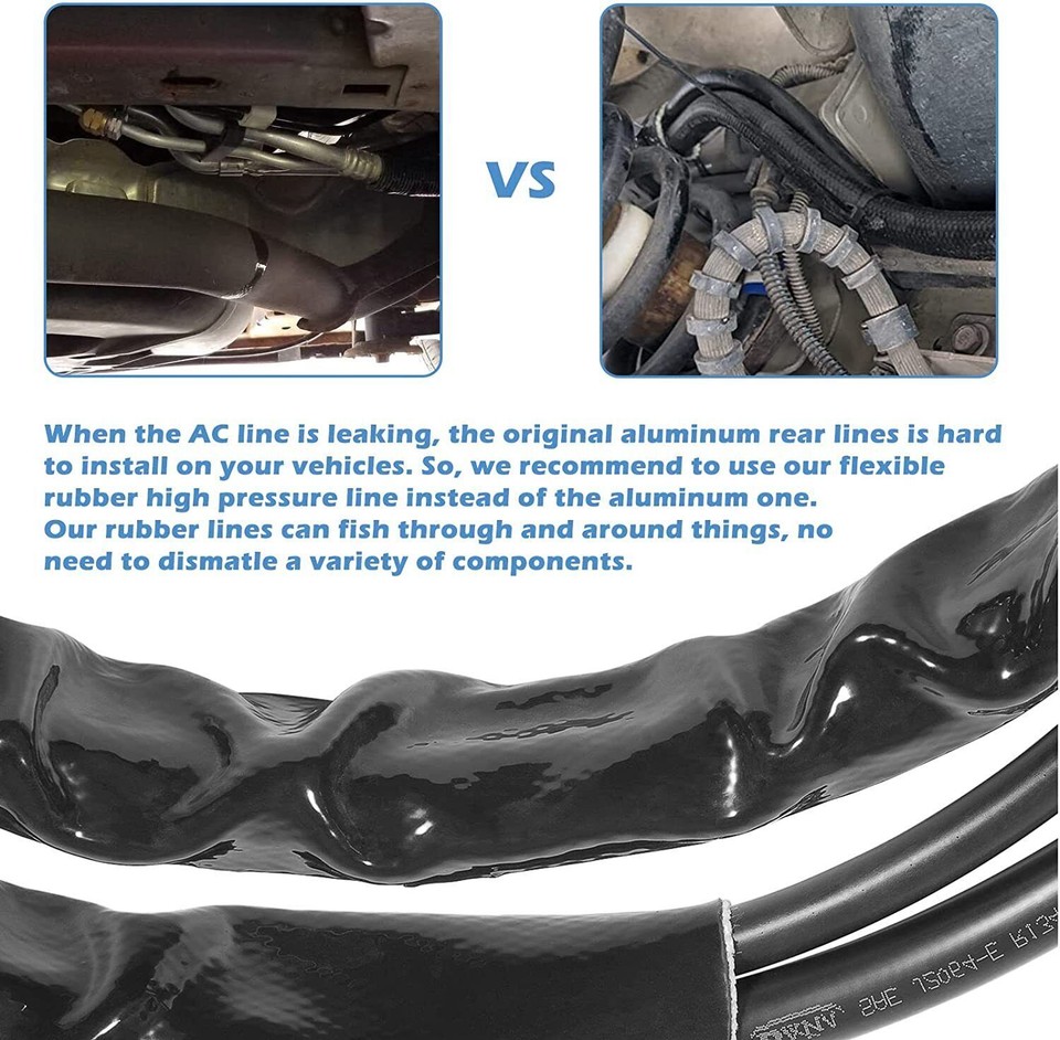 C68100 Rear/Aux AC Lines for 2012-2019 Dodge Caravan & Chrysler Town ...