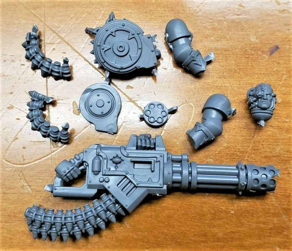 40K Legionaries Reaper Chaincannon bits from Chaos Space Marines ...