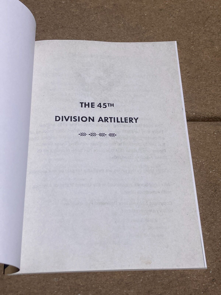 History Of The 45th Infantry Division Field Artillery Book WW2 US Army ...