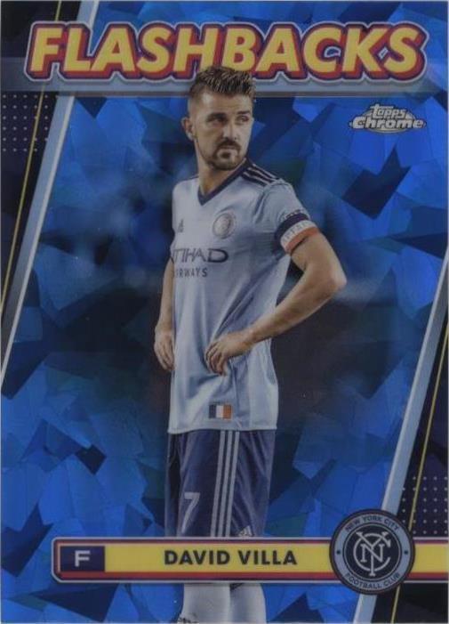 2024 Topps Chrome Mls Sapphire Edition - MLS Flashbacks David Villa ...