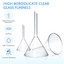 4pcs glass funnel Tiny Funnel for Filling Capsules Powder Funnel Small ...