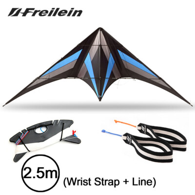 2.5m Stunt Kite Professional 2 Line Kite Flying Set Outdoor Fun Power ...